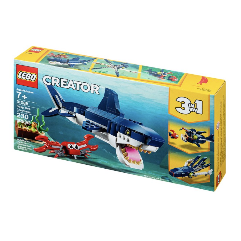 LEGO Creator Underwater Shark Block Play 31088 (230 pieces) | Shopee ...