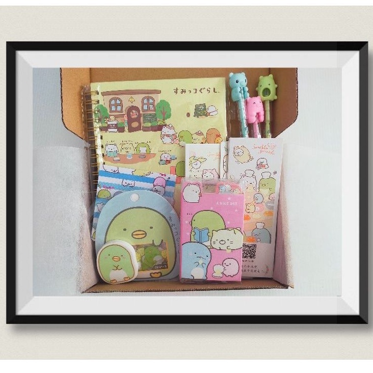 Sumikko Gurashi Stationery Box Birthday Present Surprise Box | Shopee ...