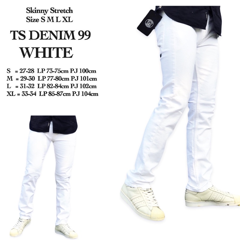 PUTIH White Long Jeans distro model Skinny stretch Slim fit Latest ...