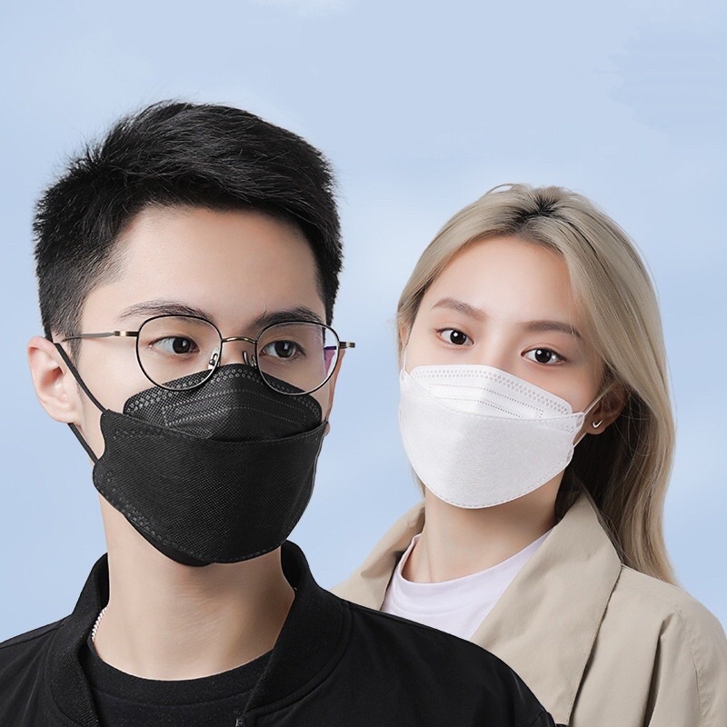 1 Pcs Mask 4 Layer Disposable Earloop Face Mask 4 Ply Adult KF94 Anti ...