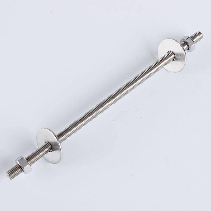 304 stainless steel through the wall long screw rod bolt nut set ...