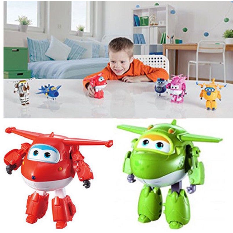 8pcs Collectible Super Wings Mini Planes Toys Including Figures ...