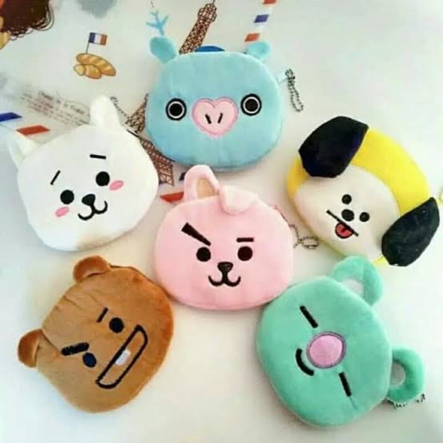 Kpop BTS BT21 ARMY Coin Wallet | Shopee Singapore