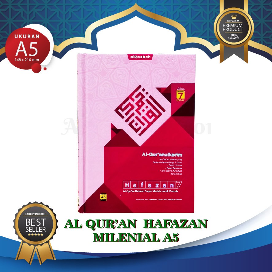 -Alquran Millennial Hafazan Translation A5 Size, Quran Hafazan 7, Qur ...