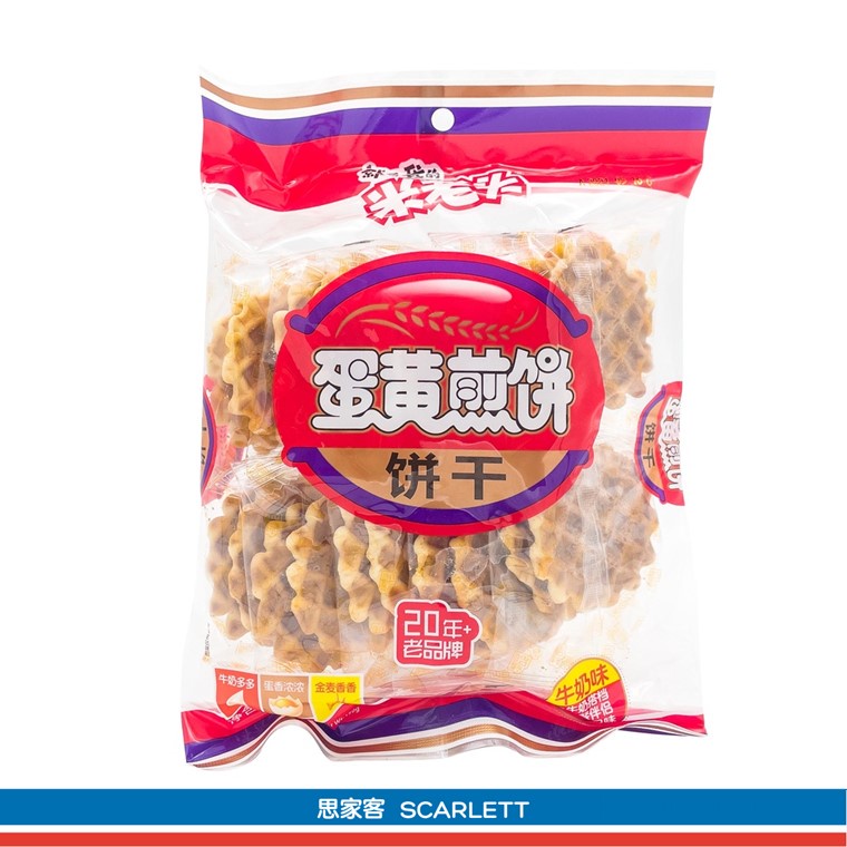 Uncle Pop Egg Yolk Pancake Biscuits 米老头蛋黄煎饼 饼干 150g | Shopee Singapore