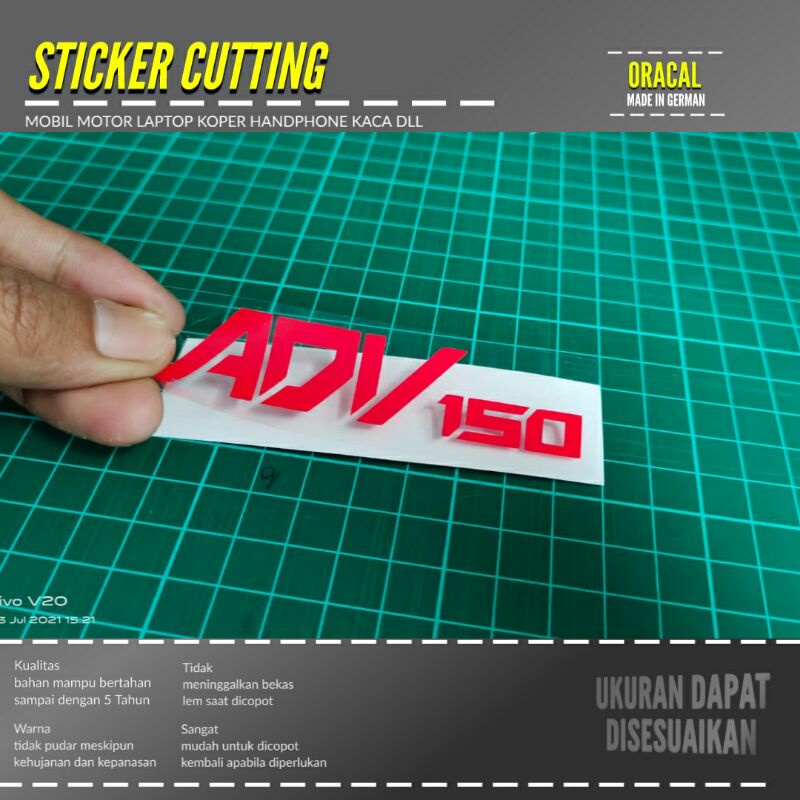 Adv 150 STICKERS TRANSPARENT CUTTING STICKERS LOGO ETC | Shopee Singapore
