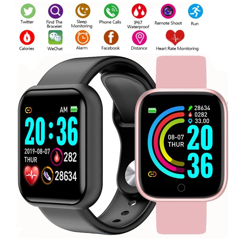The Y68 D20 electronic bracelet supports exercise suitable for Android ...