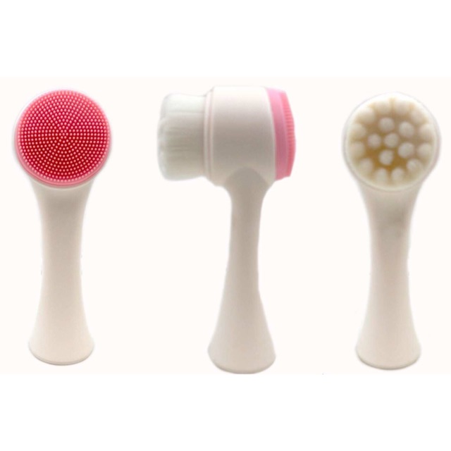 2 in 1 Multi Function Facial Exfoliating Cleaning Makeup Face Massager ...