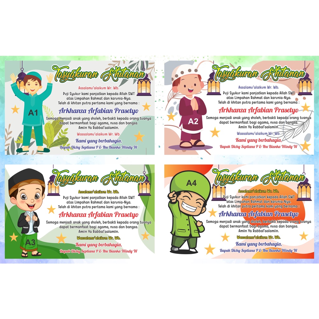 PRINT BESEK Circumcision INVITATIONS | SOROGAN INVITATION | Visit ...