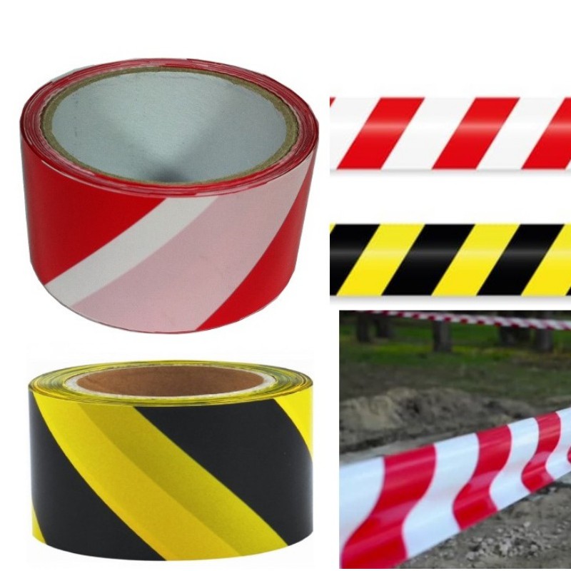 BARRICADE TAPE/ RED WHITE/ YELLOW BLACK/ DANGER/ CAUTION/ WARNING ...