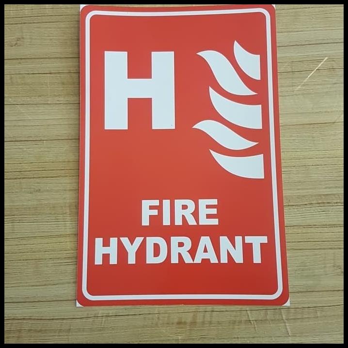 Sign Sticker Fire Hydrant 30X20Cm K3 Sign Sticker Hydrant Waterproof ...