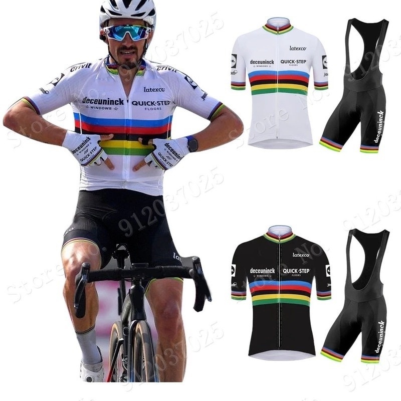Quick Step World Champion 2022 Cycling Jersey Set Cycling Clothing Men ...