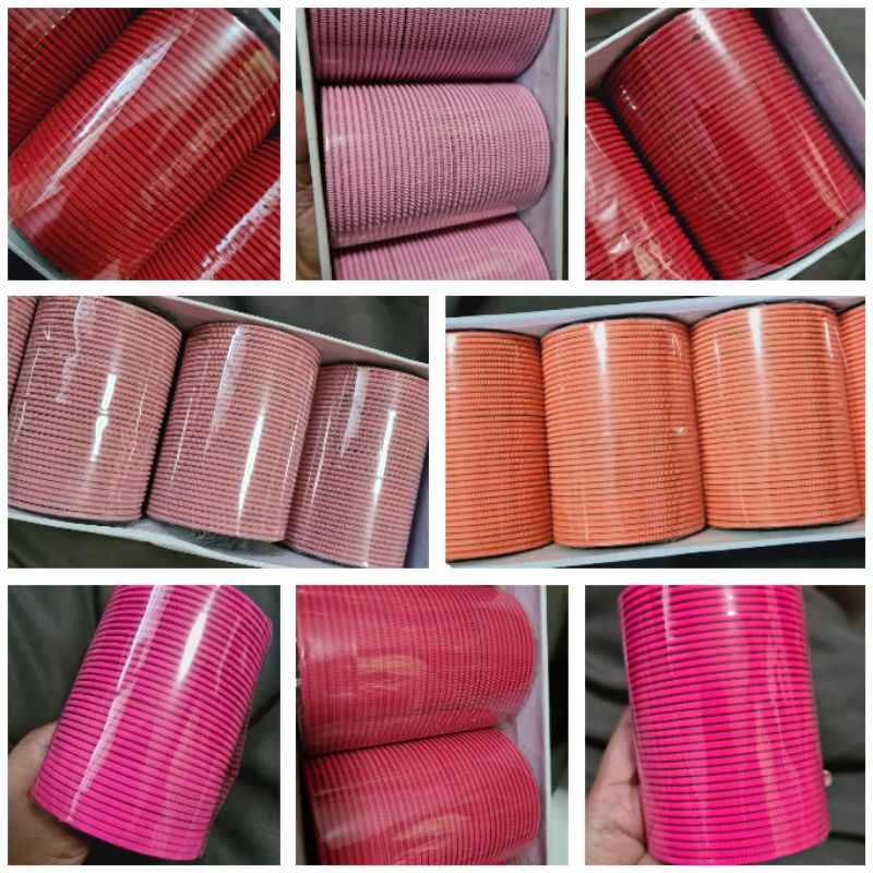 12 pieces / one dozen - neon pink red dusty strawberry pastel pink ...