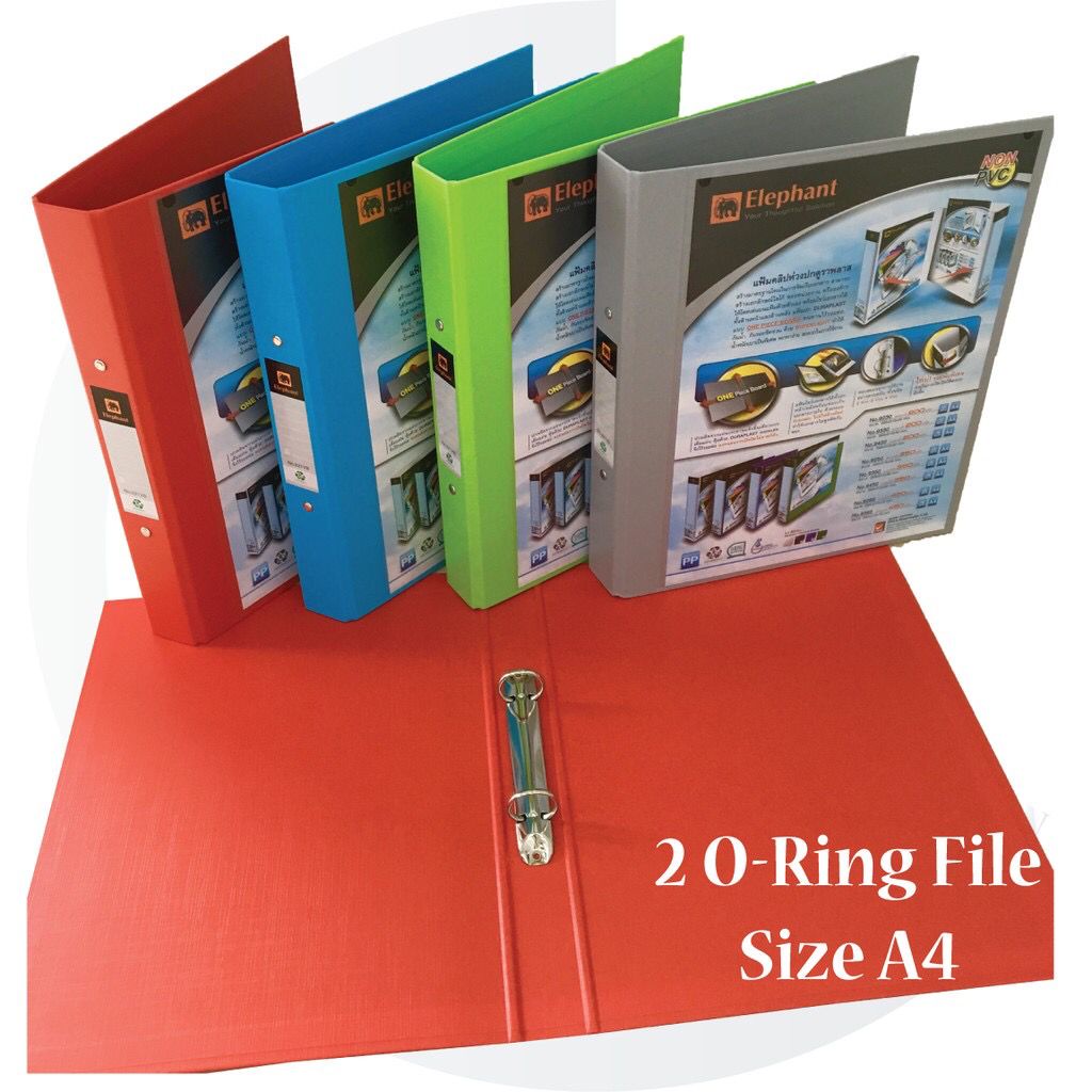 Elephant A4 Colour 2D Ring File 221VB Arch Folder (1pc) | Shopee Singapore