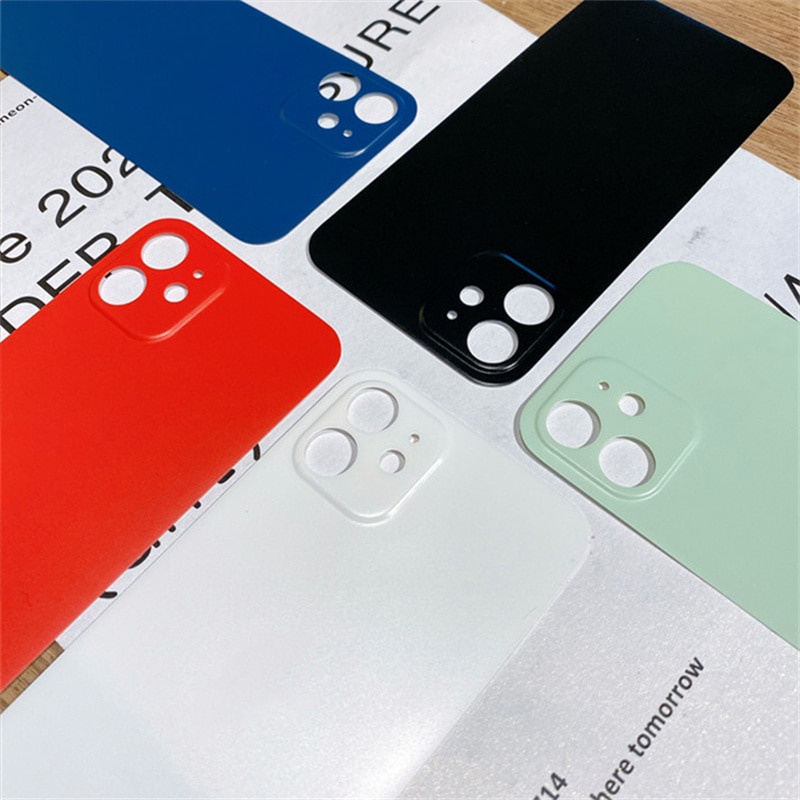 Colorful Matte Film Wrap Skin with logo Phone Back Sticker For iPhone ...