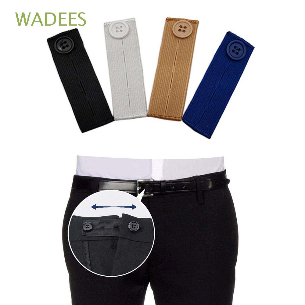WADEES Elastic Button Extenders Adjustable Waistband Waist Band ...