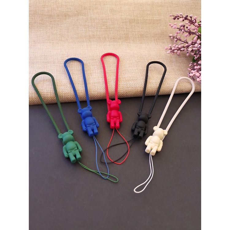 Cartoon Cute bear hand wrist Lanyard Phone Straps Cardholder Handphone ...