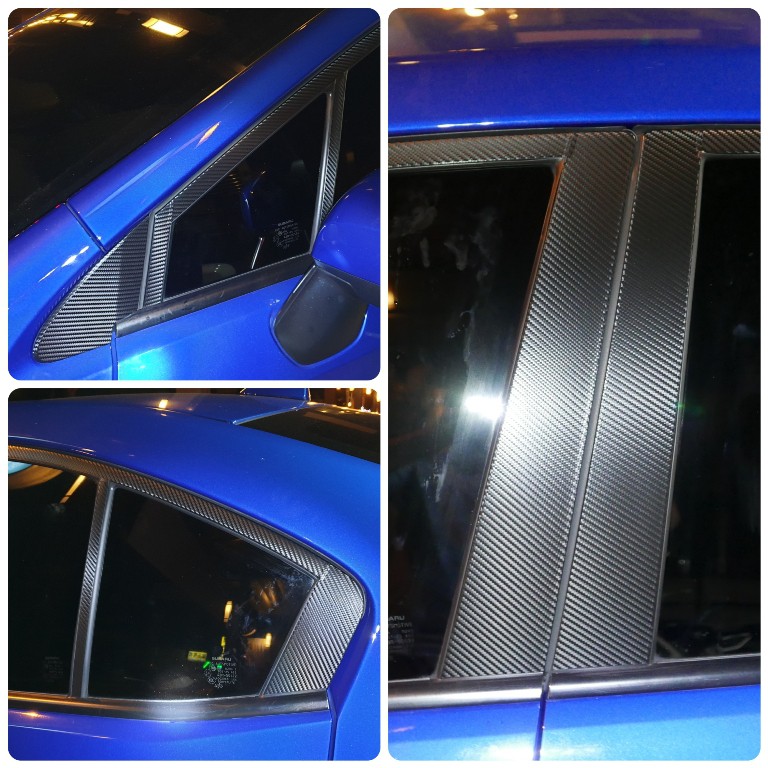 SUBARU WRX 2014-21 [ABC Column Card Dream Sticker] 3M No Residual Glue ...