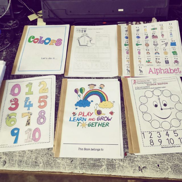 Learning Printables For Kinder a&Grade 1 | Shopee Singapore