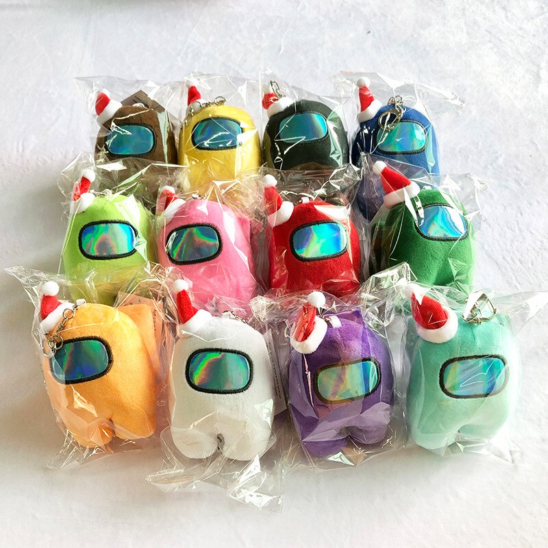 Among Us Plush Toy Keychain Doll Christmas Color New 10cm Very Fun ...