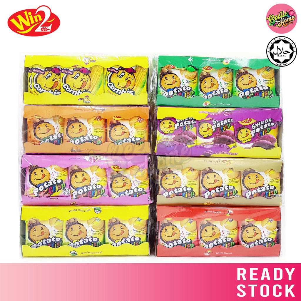 WIN2 Win Win Potato Crisp / Potato Chips / Cracker / Kraker 30PKTS ...