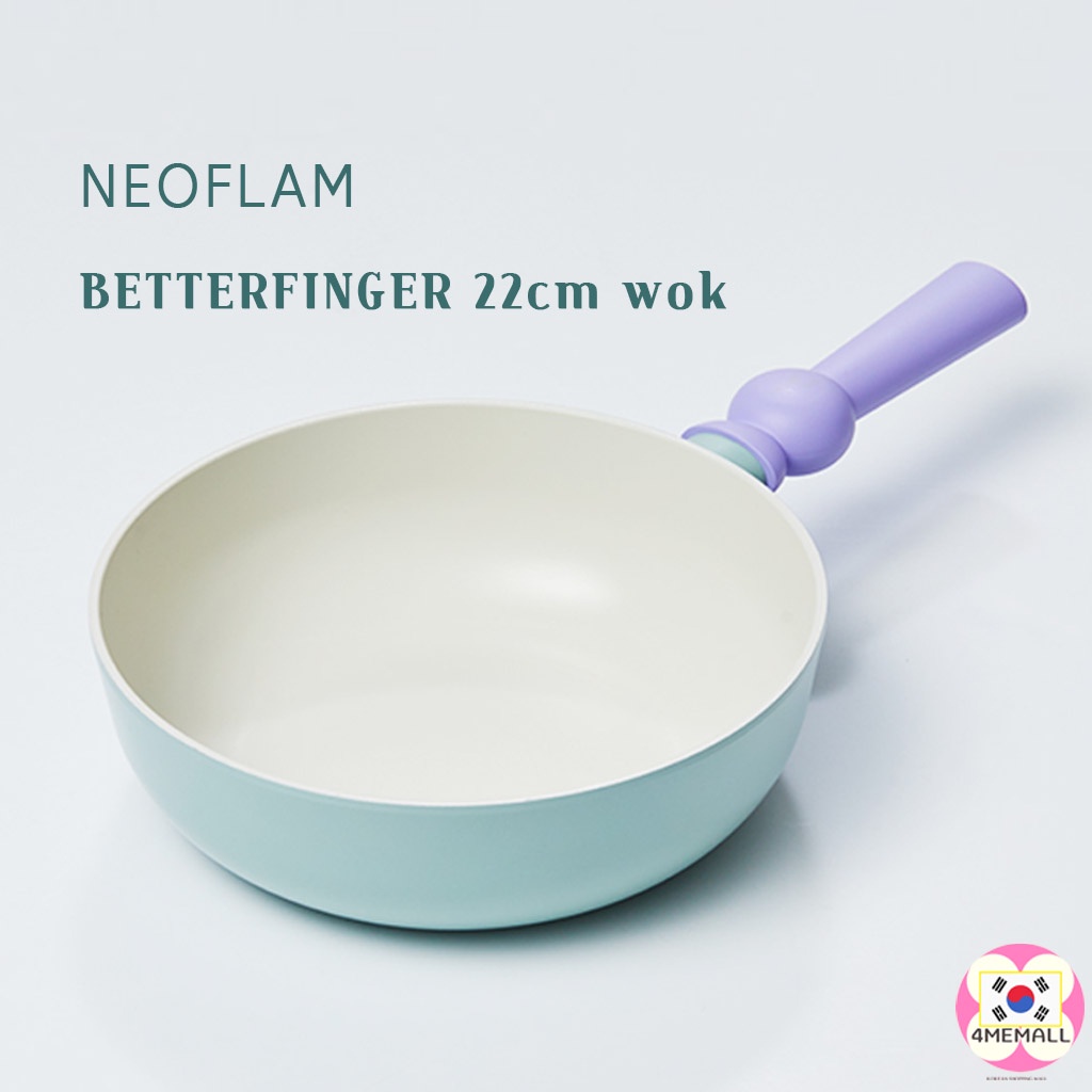[NEOFLAM] Better Finger Wok 22cm (1.7L) / Ceramic Coating / PFAS free ...