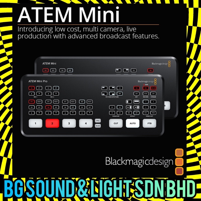 Blackmagic Design Atem Mini Live Production Switcher | Shopee Singapore