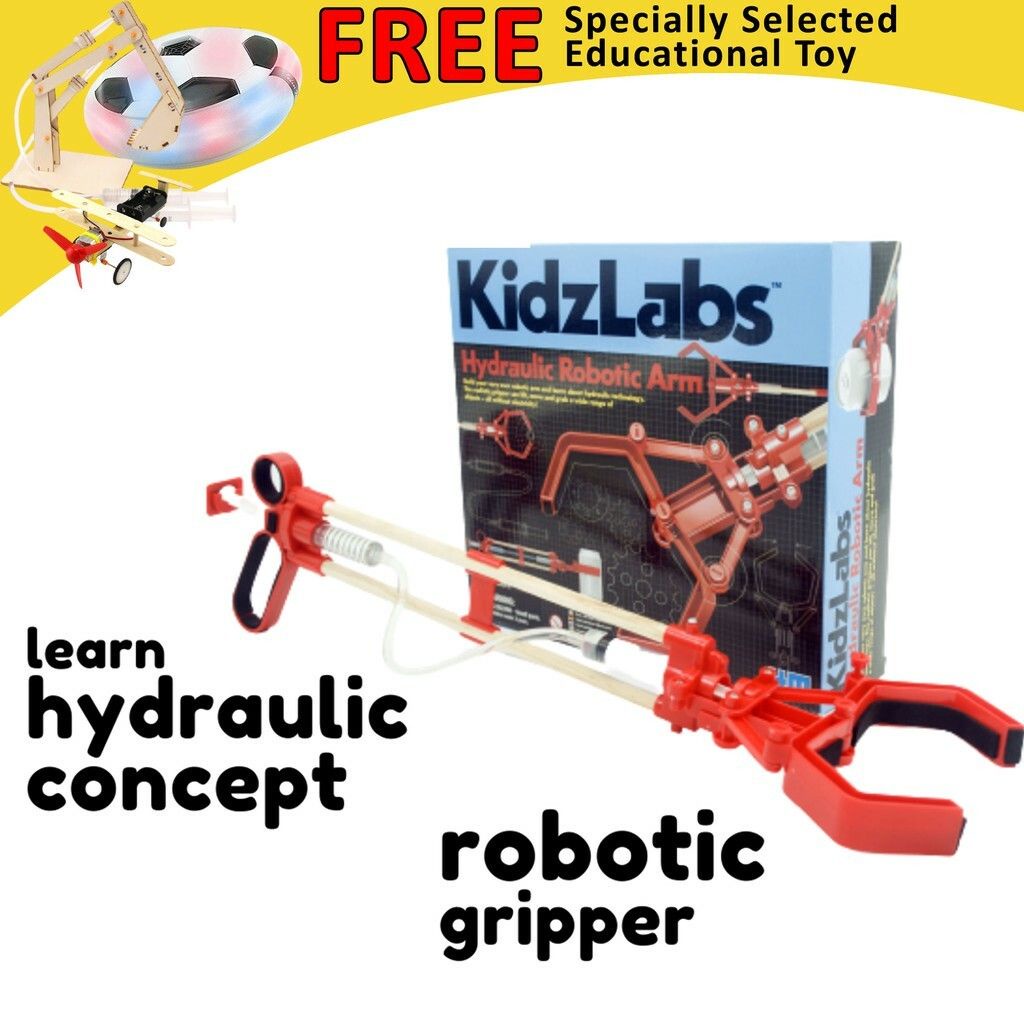 KidzLabs Hydraulic Robotic Arm - STEM - Educational - Toy - tangan ...