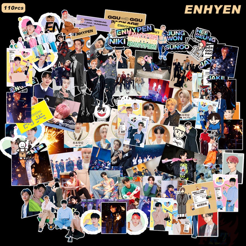 110Pcs/Set ENHYPEN Series 02 Stickers KPOP Superstar Singer DIY Fashion ...