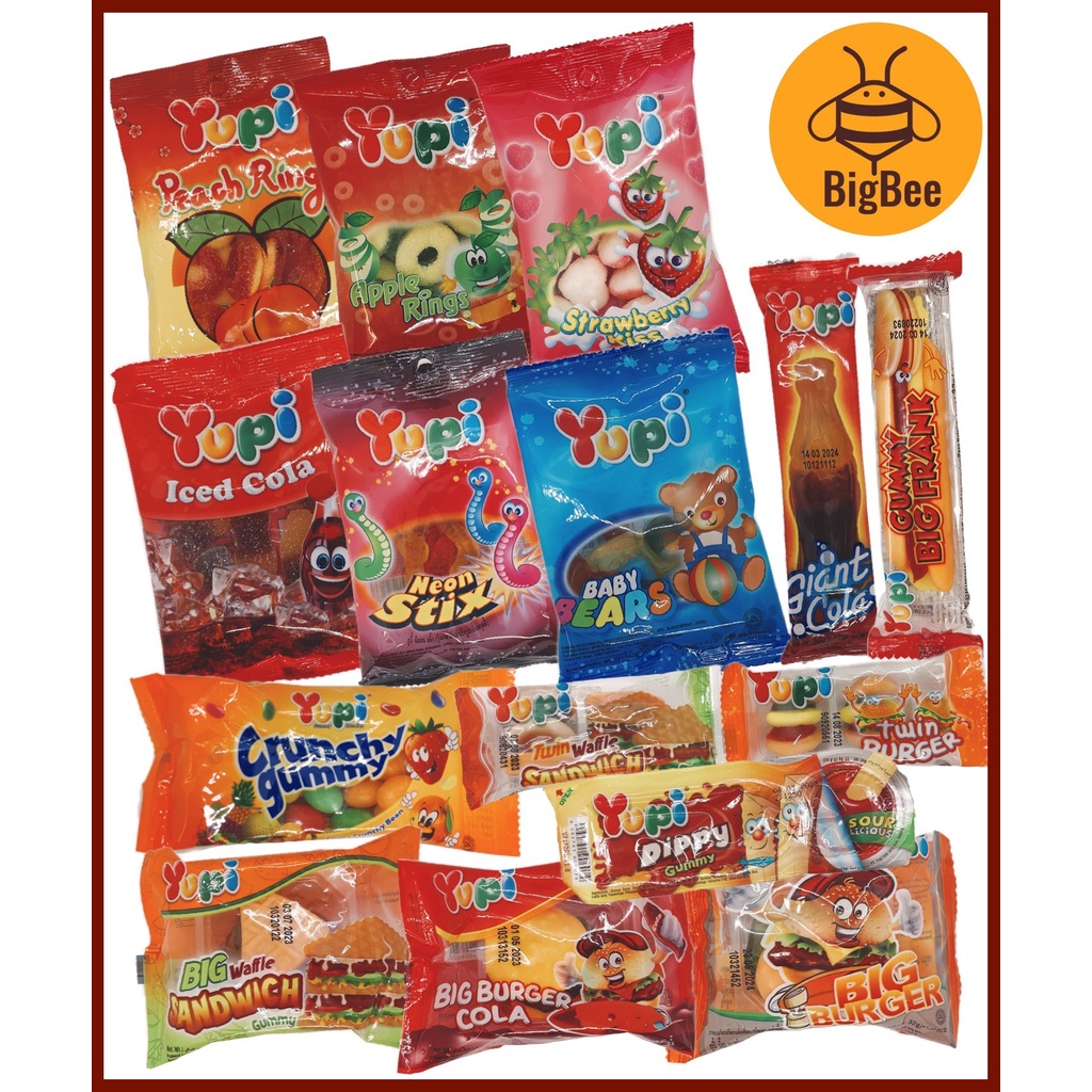 Yupi Gummy - 16g - 45g Baby Bear / Iced Cola / Neon Stix / Apple Ring ...
