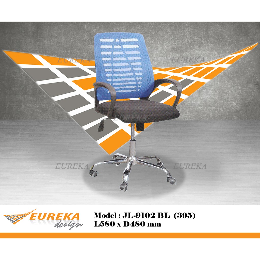 EUREKA 9102 Simple Office Chair / Kerusi Pejabat (Deliver ...