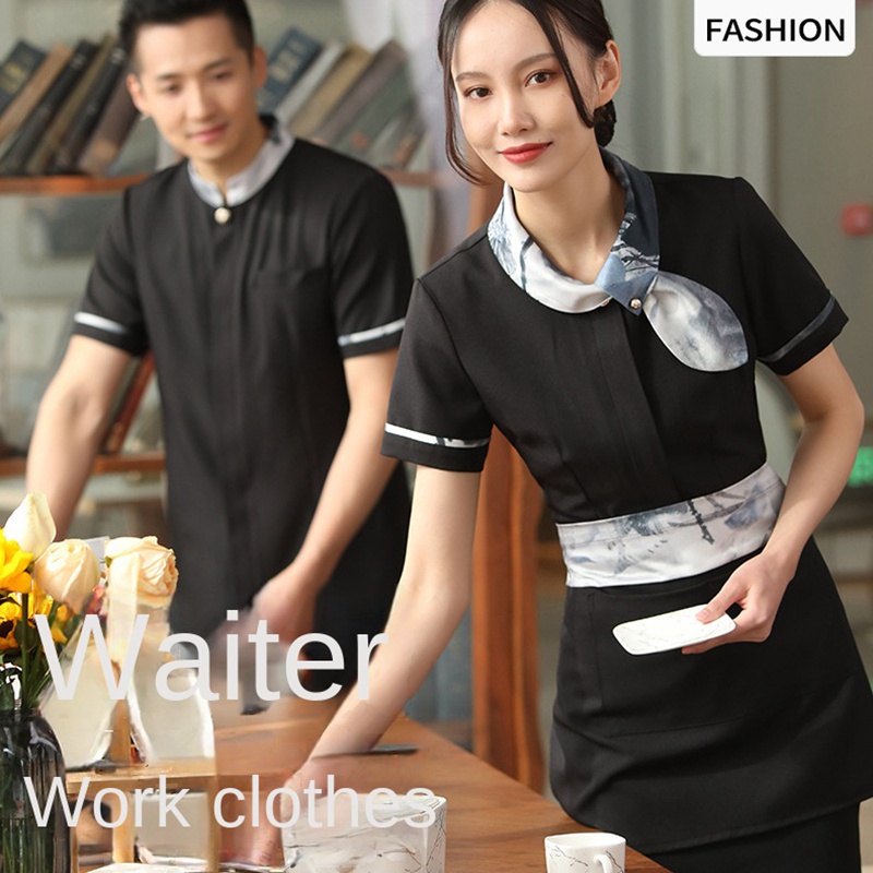 Kitchen uniform restaurant uniform men clothes coffee shop waiter work ...