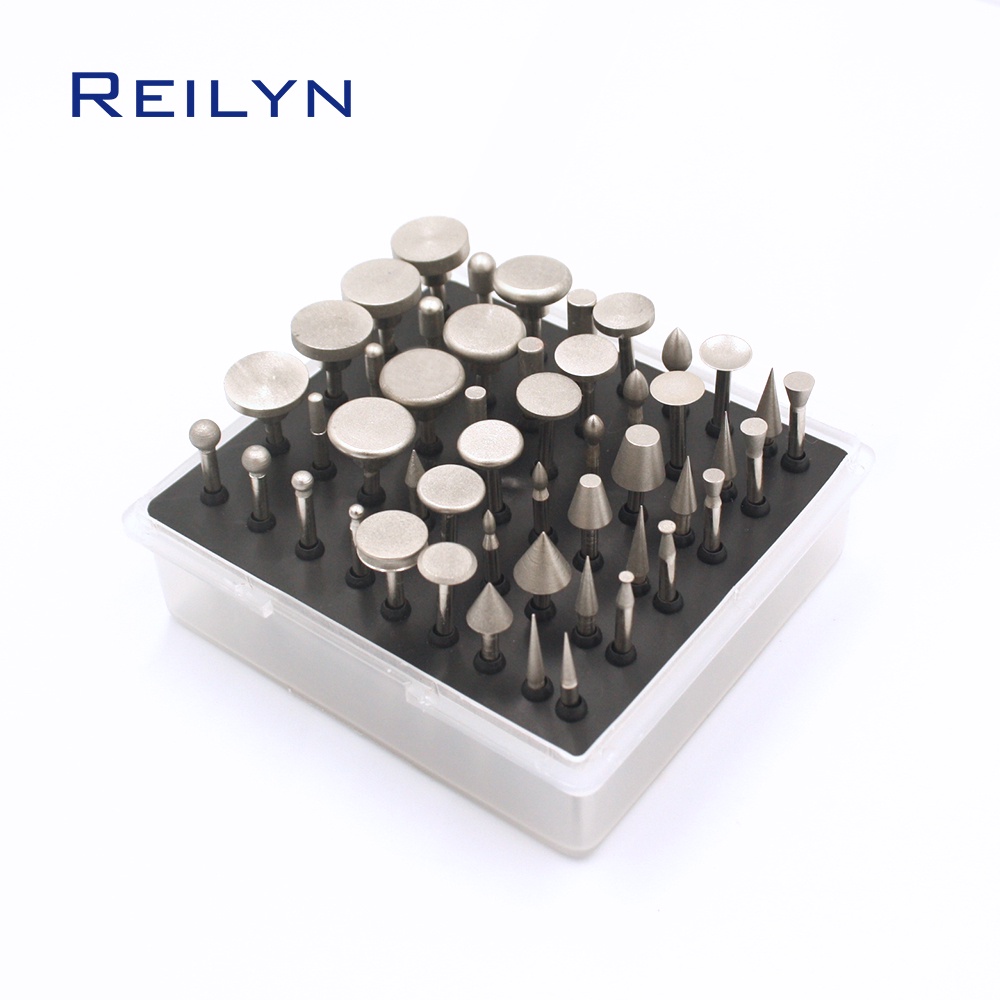 3.17mm Diamond grinding Bits 50 pcs 400# diamond bit dremel polishing ...