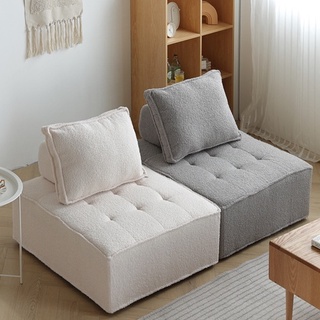 Nordic Minimalism Cashmere-Like Sofa Square Tofu Sofa Chair Cushion ...