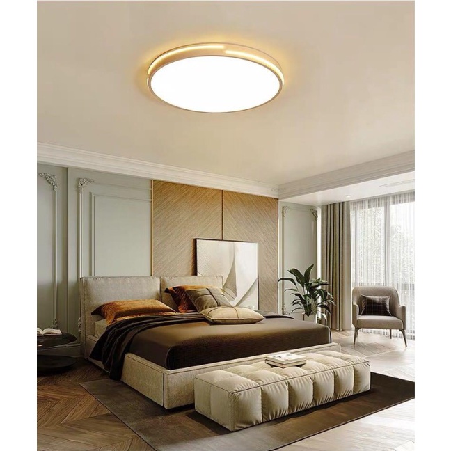 Enkel ll Led Ceiling Light Available in Matte White, Black, Grey & Gold ...