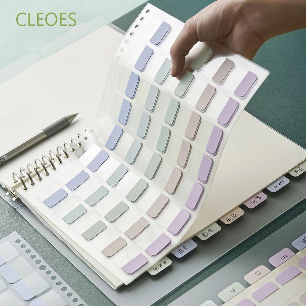 CLEOES Binder Index Dividers Colorful Pagination Label Index Stickers 4 ...