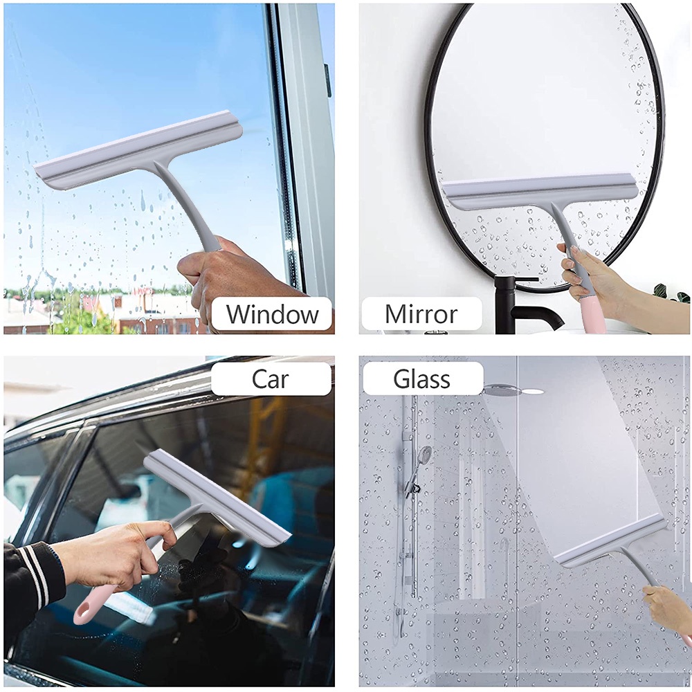 Window Glass Cleaning Brushes Rubber Scraper / Multifunctional Auto Car ...