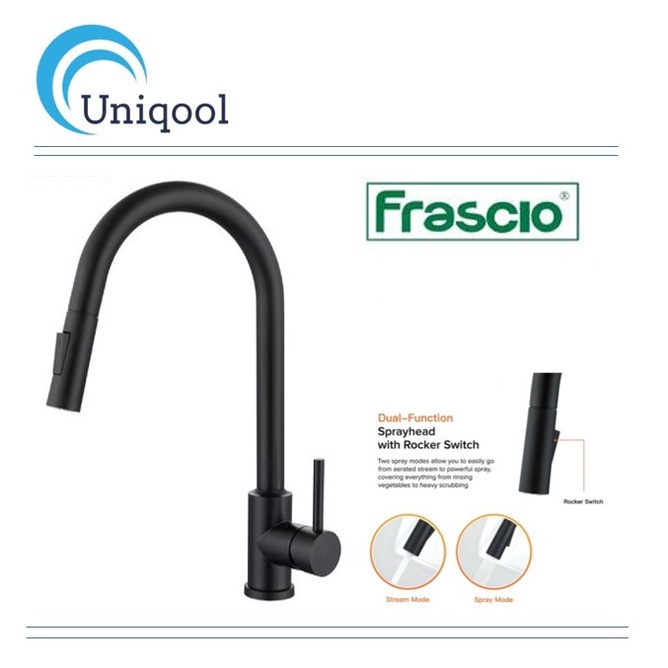 FRASCIO Sink Tap With Pull-Out Spray | Shopee Singapore