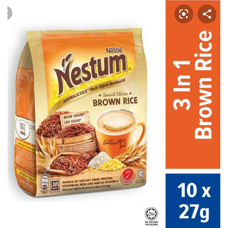Nestle Nestum Brown Rice 10 x 28g | Shopee Singapore