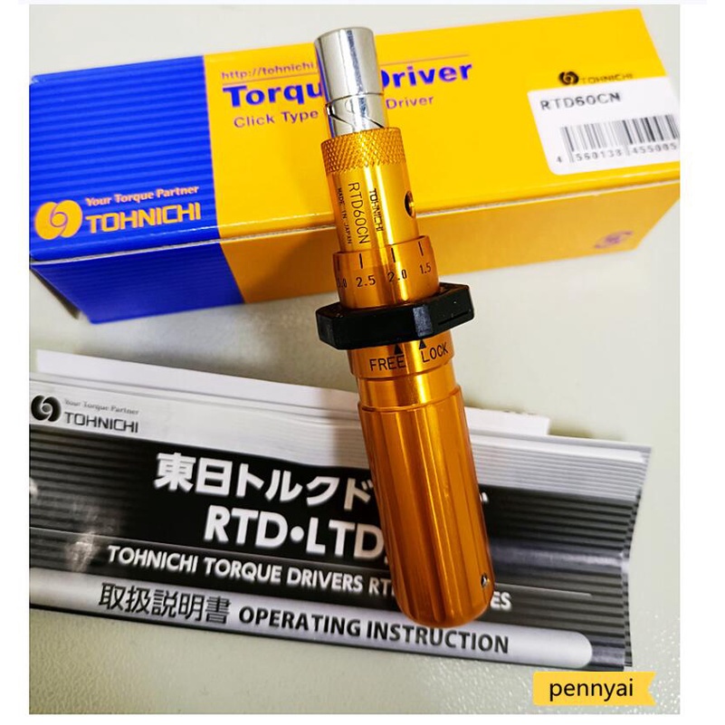 Japan TOHNICHI Torque Screwdriver Torque Wrench RTD60CN 10-60cN/m ...