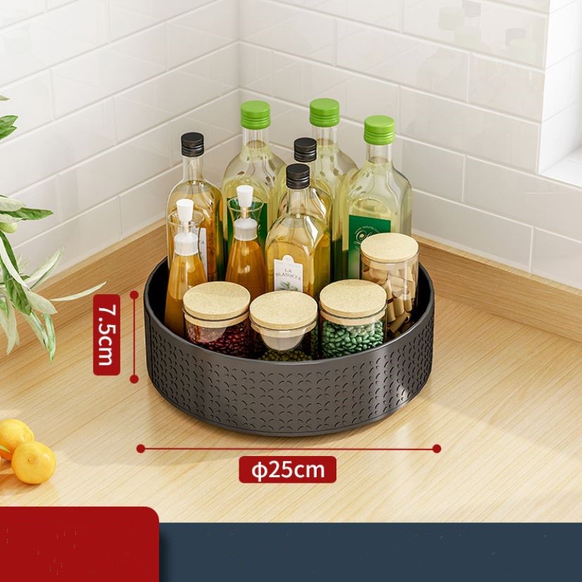 Local Kitchen 360 Rotating Tray Rack Lazy Susan Turntable For Kitchen ...