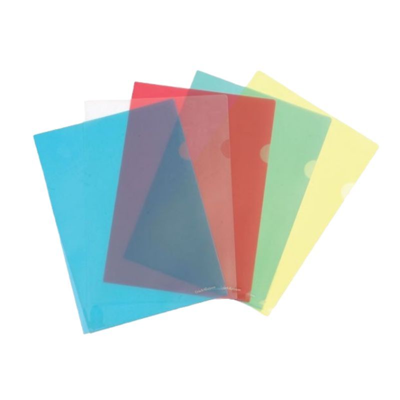 Folder L / Clear Sleeves Folio / F4 Plastic folder (1 pcs) | Shopee ...