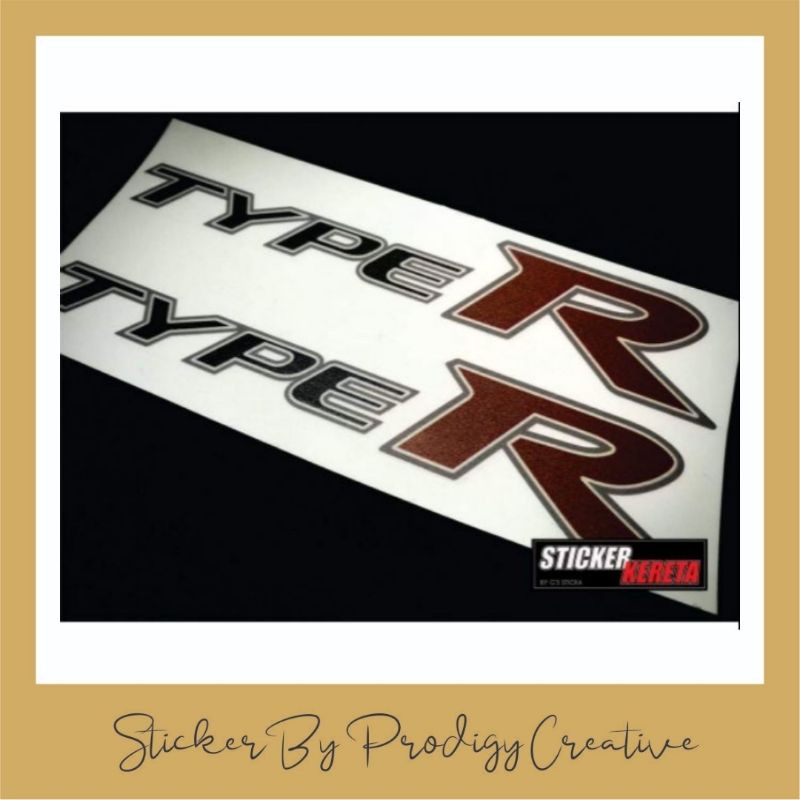 Honda Type R Car Sticker | Shopee Singapore