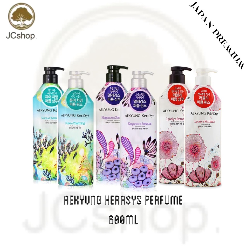 Aekyung Kerasys Perfume Shampoo & Conditioner 600ml Korea | Shopee ...