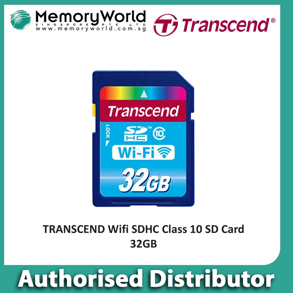 TRANSCEND Wifi SDHC Class 10 SD Card, 32GB. Singapore Local 1 Year Warranty | Shopee Singapore
