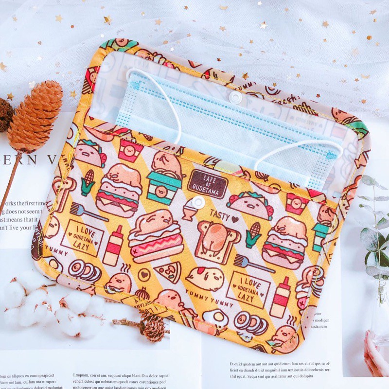 Multipurpose mask Wallet pouch hello kitty snoopy melody pompurin ...