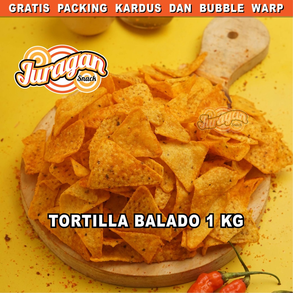 Tortilla BALADO Chips 1kg snack Snacks Snacks Snacks Spicy Salted ...