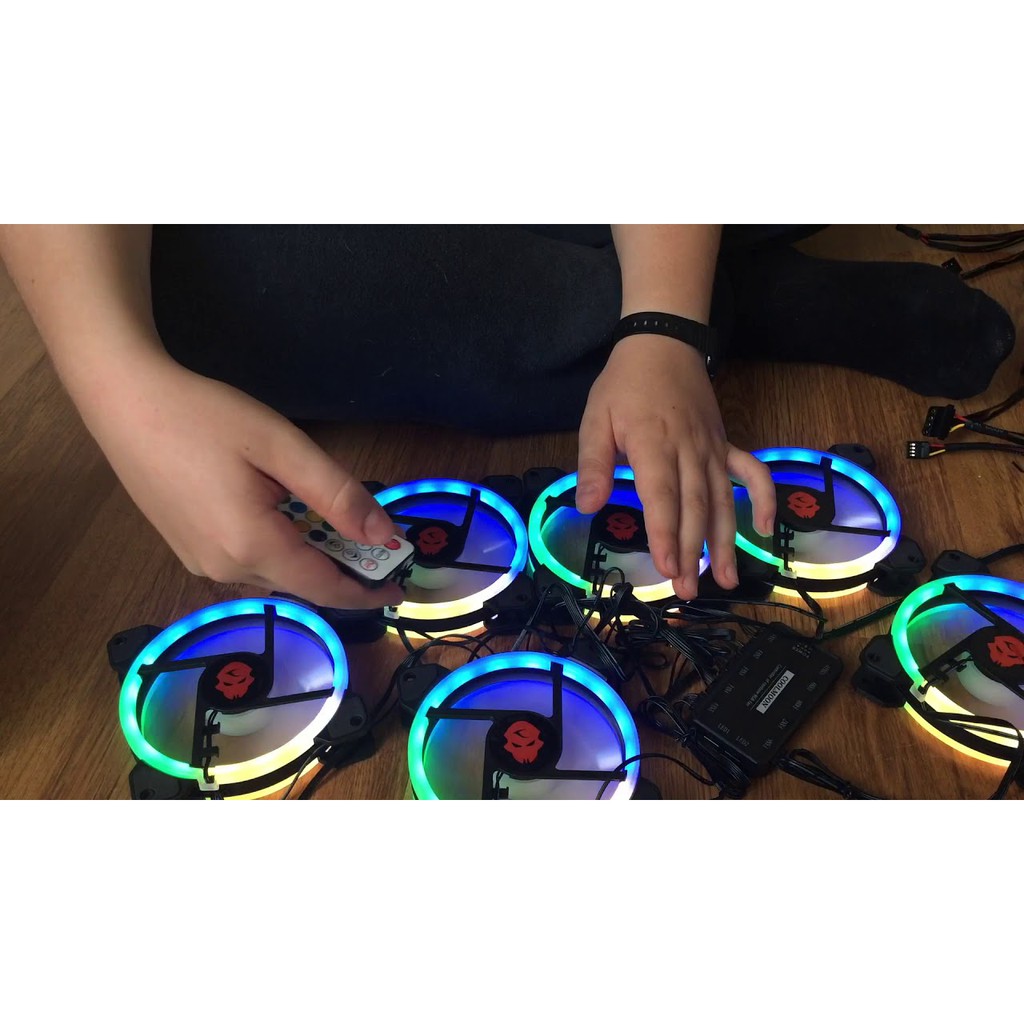 Combo of 6 Coolmoon v4+hub radiator fans and remote (2nd) | Shopee ...