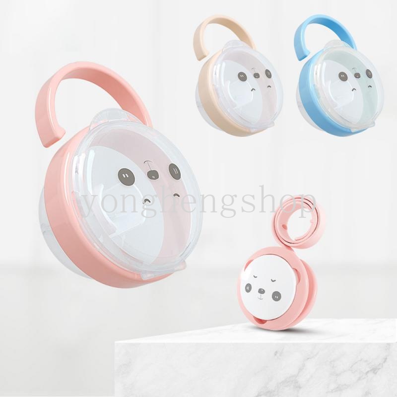 Cartoon Baby Soother Pacifier Storage Box Travel Portable Pacifier Dust ...