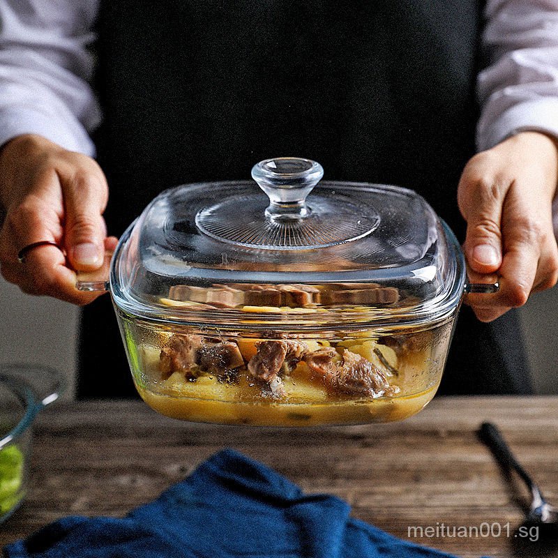 [Factory Outlet] Cooker Glass Cover / Soup Pot Transparent Microwave ...